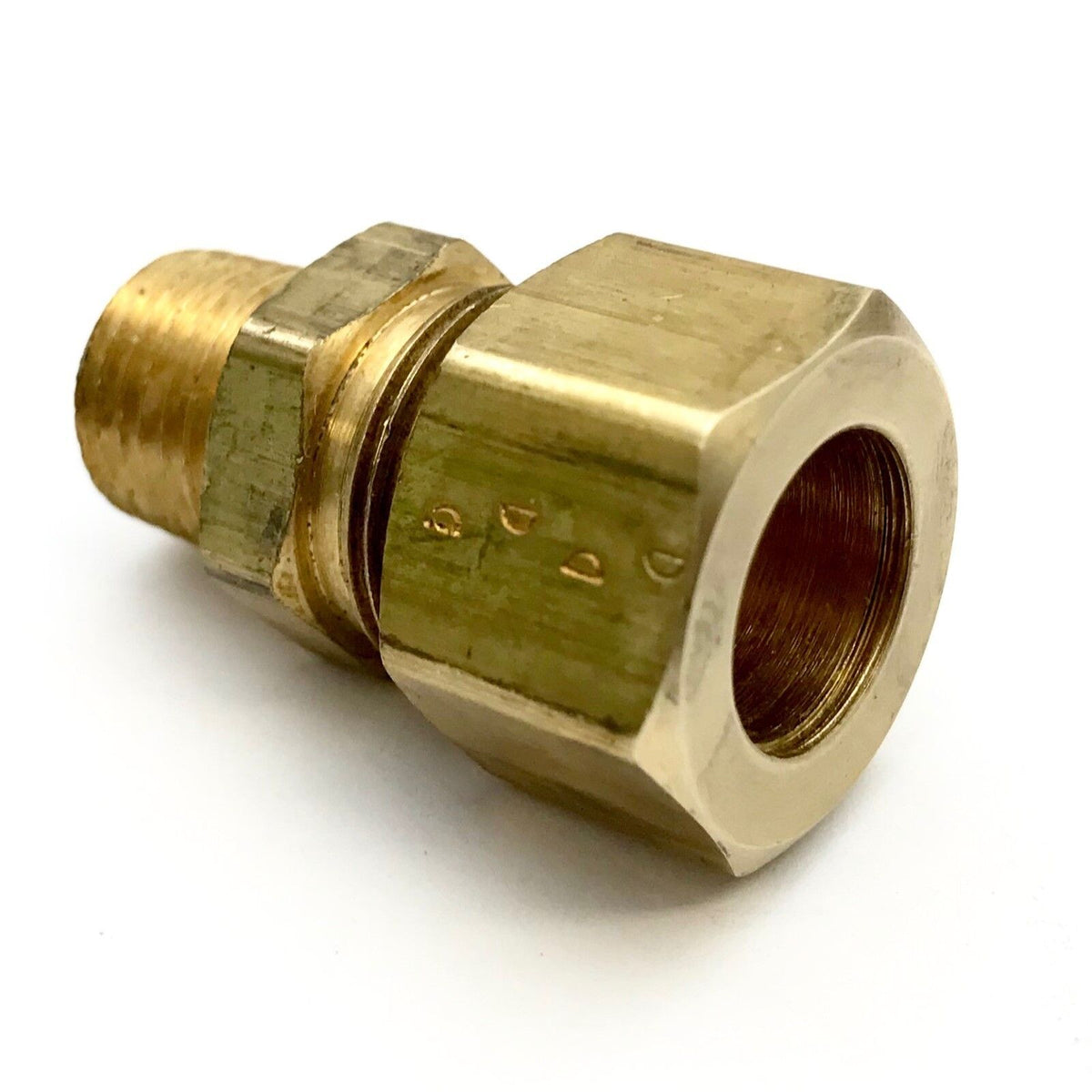 Transmission Cooler Line Fitting 1/2" Compression to Male 1/4" Pipe NP ...